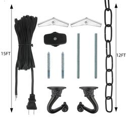 Patriot Lighting® 12' Black Swag Light Kit at Menards®