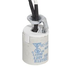Patriot Lighting Porcelain Socket with 10" Lead Candelabra Base at Menards®