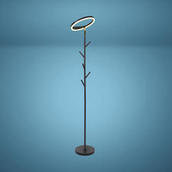 Patriot Lighting® Black LED Coat Rack Floor Lamp at Menards®
