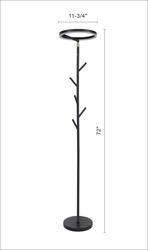 Patriot Lighting® Black LED Coat Rack Floor Lamp at Menards®