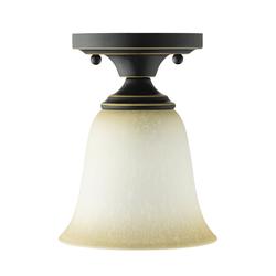 Patriot Lighting® Paige Oil-Rubbed Bronze 1-Light Flush Mount Ceiling ...
