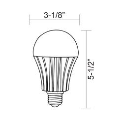 Elite® 60 Watt Equivalent A19 E26 Daylight LED Light Bulb at Menards®