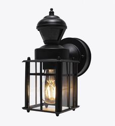 Patriot Lighting® Shakir Black Motion Sensor Outdoor Security Wall ...