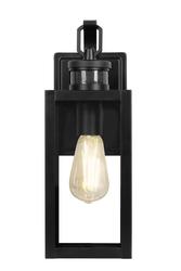 Patriot Lighting Rhemi 180° Motion Sensing 1-Light Matte Black Outdoor ...