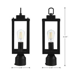 Patriot Lighting® Rhemi Matte Black Post Light at Menards®