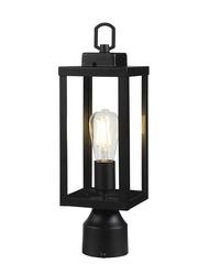 Patriot Lighting® Rhemi Switch-Operated 1-Light Matte Black Outdoor ...