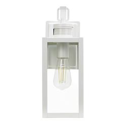 Patriot Lighting Rhemi 180° Motion Sensing 1-Light White Outdoor ...