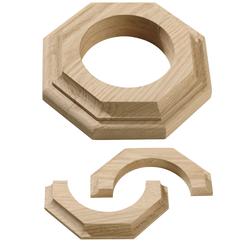 Solid Red Oak Cap & Base Set ID 4.5" Diameter at Menards®