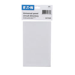 Eaton® Universal Panel Circuit Directory for any Manufacturers ...