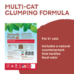 Naturally Fresh™ Multi-Cat Unscented Clumping Walnut Cat Litter - 14 ...