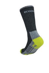 Ecosox® Bamboo Light Weight Charcoal & Lime Medium Hiking Socks - 1 ...