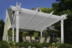 Vita 12' x 12' Camelot Louvered Pergola Kit at Menards®