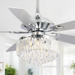 Parrot Uncle 52" Contemporary Chrome Indoor Ceiling Fan at Menards®