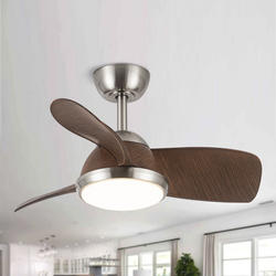 Parrot Uncle 30" Satin Nickel LED Indoor Ceiling Fan at Menards®