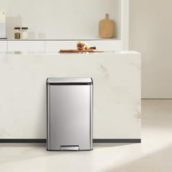 EKO Marina 13 Gallon Step-On Stainless Steel Trash Can with Lid at Menards®