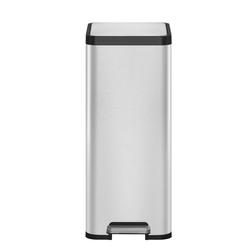 EKO EcoMaid 8 Gallon Step-On Stainless Steel Wastebasket with Lid at ...