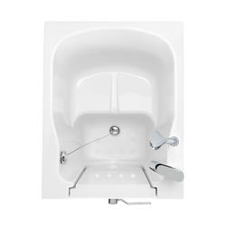 Ella Front Entry 40"W x 32"D White Right Drain Walk-In Soaking Bathtub ...
