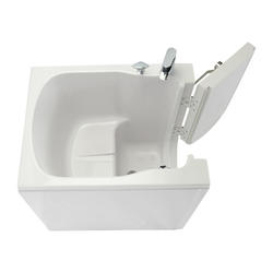 Ella Front Entry 40"W x 32"D White Right Drain Walk-In Soaking Bathtub ...