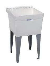 Mustee® UtilaTub® 20"W x 24"D White Thermoplastic Floor-Mount Laundry ...