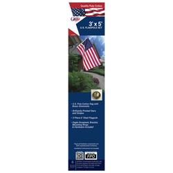 Olympus 3' x 5' American Flag with 6' Steel Flagpole Kit at Menards®
