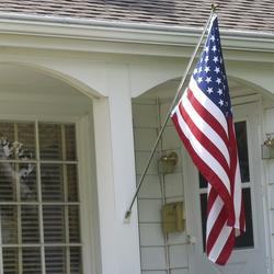 Olympus 3' x 5' American Flag with 6' Steel Flagpole Kit at Menards®