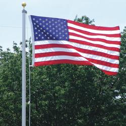 Olympus 3' x 5' American Deluxe Flag with 18' Aluminum Flagpole Kit at ...