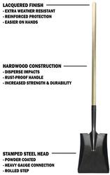 Emsco Group 46" Wood Handle Transfer Shovel at Menards®