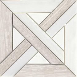 Emser Alluro Cream Castle 9 x 9 Marble Mosaic Tile at Menards®