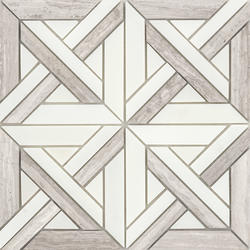 Emser Alluro Cream Mini Castle 12 x 12 Marble Mosaic Tile at Menards®