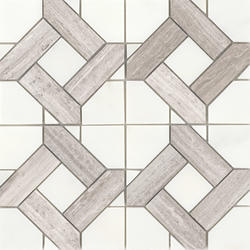 Emser Alluro Cream Mini Manor 12 x 12 Marble Mosaic Tile at Menards®