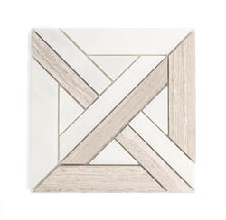 Emser Alluro Cream Manor 9 x 9 Marble Mosaic Tile at Menards®