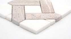 Emser Alluro Cream Mini Manor 12 x 12 Marble Mosaic Tile at Menards®