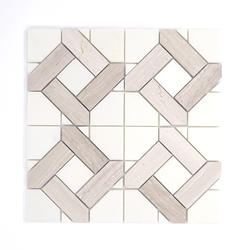 Emser Alluro Cream Mini Manor 12 x 12 Marble Mosaic Tile at Menards®