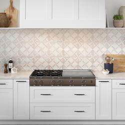 Emser Alluro Cream Mini Castle 12 x 12 Marble Mosaic Tile at Menards®