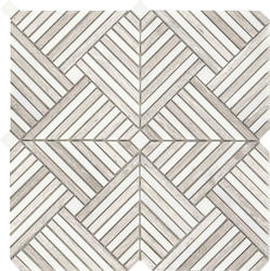 Emser Alluro Cream Mini Palace 12 x 12 Marble Mosaic Tile at Menards®