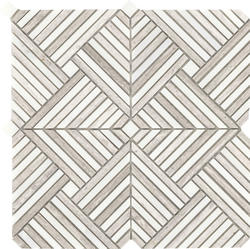 Emser Alluro Cream Mini Palace 12 x 12 Marble Mosaic Tile at Menards®