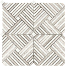 Emser Alluro Cream Mini Palace 12 x 12 Marble Mosaic Tile at Menards®