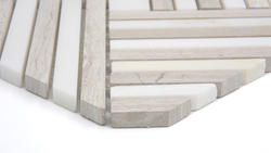 Emser Alluro Cream Palace 9 x 9 Marble Mosaic Tile at Menards®