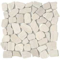 Emser Cultura™ Ivory 12 x 12 Pebble Mosaic Tile at Menards®