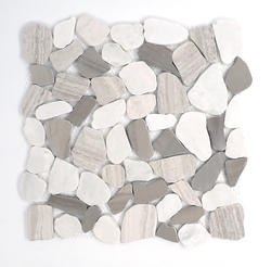 Emser Cultura™ Winter 12 x 12 Pebble Mosaic Tile at Menards®