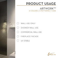 Emser Artwork White Wave 12 x 35 Ceramic Wall Tile at Menards®