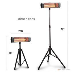Heat Storm® 1,500W Infrared Heater Tripod Combo with Motion Sensor at ...