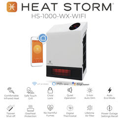 Heat Storm® 1000W 120V WiFi Infrared Wall Heater Unit at Menards®