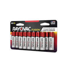 Rayovac® Fusion™ AA Alkaline Batteries - 16 Pack at Menards®