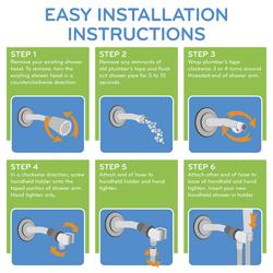 Oxygenics® Escape® 8-Spray Brushed Nickel Handheld Showerhead at Menards®