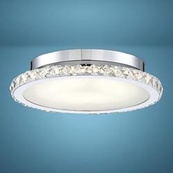 Patriot Lighting® Katia Chrome Integrated LED Flush Mount Ceiling Light ...
