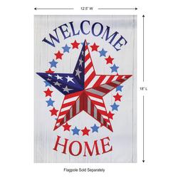 Meadow Creek 12-1/2" x 18" Welcome Home Star Garden Flag at Menards®