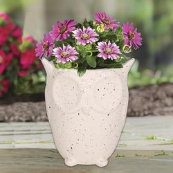 8" Ivory Owl Ceramic Planter at Menards®
