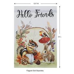 Meadow Creek 12-1/2" x 18" Woodland Critters Fall Flag at Menards®