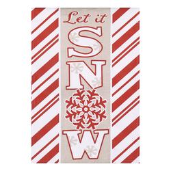 Enchanted Forest® 12.5" x 18" Applique Christmas Flag - Assorted Styles ...